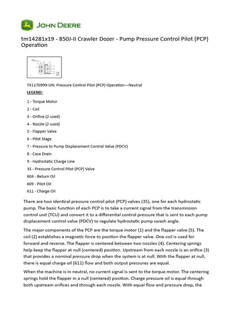 Pump Pressure Control Pilot Pcp Operation Tm14281x19 Service Advisor™ Pdf Pump Valve