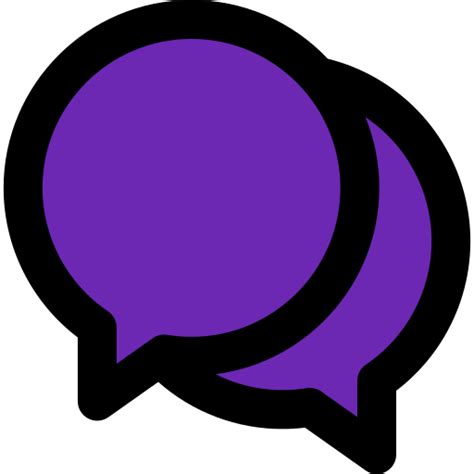 Chat Bubble Generic Outline Color Icon