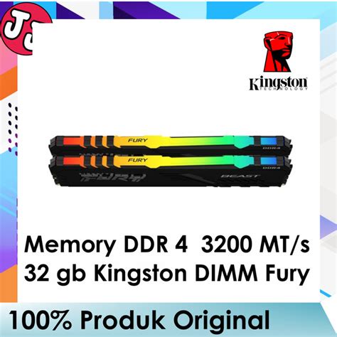 Jual Memory Ddr 4 3200 Mts 2 X 16 Gb Kingston Dimm Fury Jual Memory Ddr 4 3200 Mts 2 X 16 Gb Kingston Dimm Fury