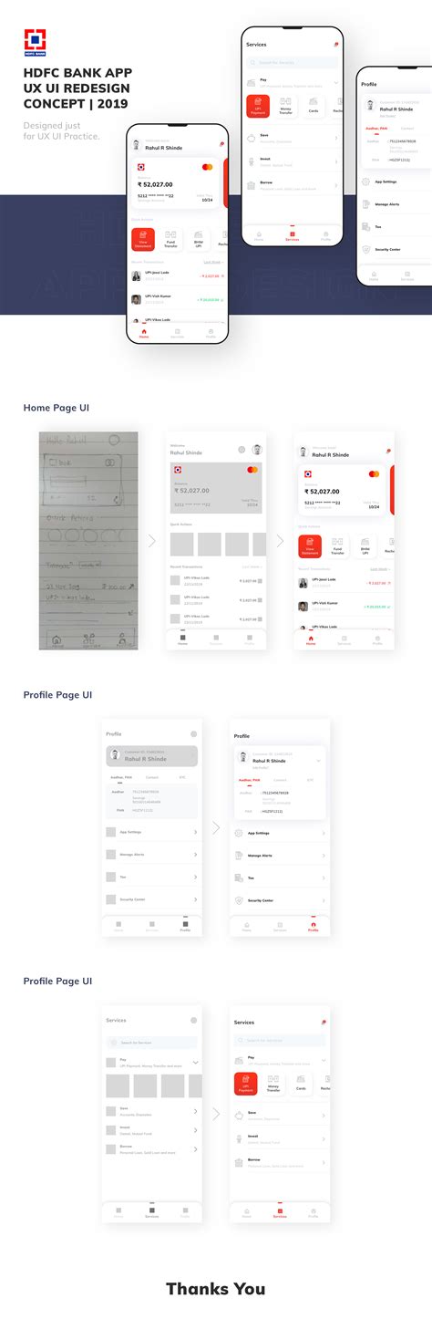 HDFC Mobile App Redesign Concept Case Study Behance HDFC Mobile App Redesign Concept Case Study Behance