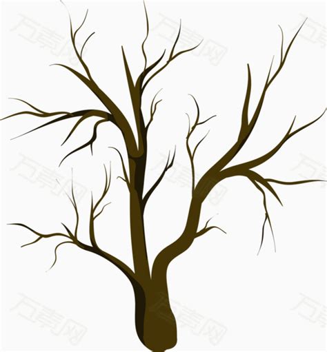 光秃秃的树图片手绘 光秃秃的树手绘 光秃秃的树图片卡通 大山谷图库