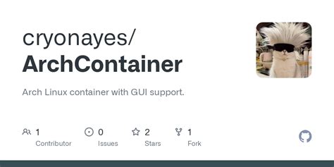 Github Cryonayesarchcontainer Arch Linux Container With Gui Support