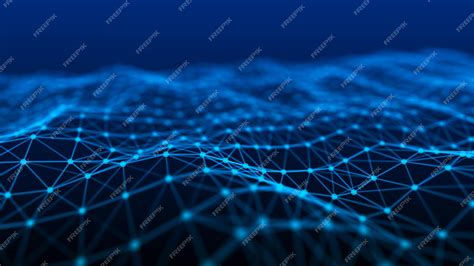 Premium Photo The Structure Of The Network Connection Of Points And
