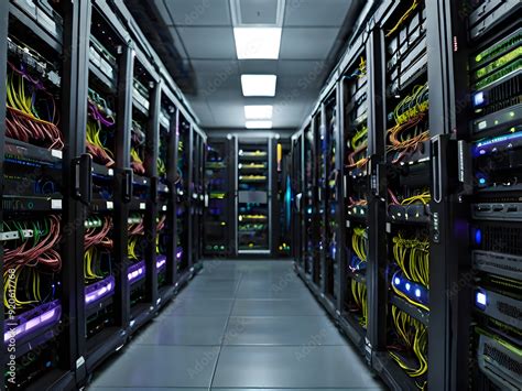 Server Rack Mounted On A Rack Server Rack With Cables Server Rack Mounted On A Board Server Rack