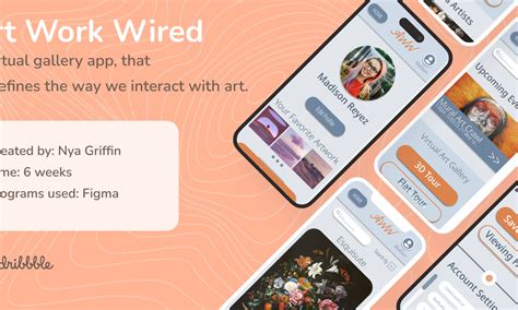 Art Work Wired Ux Ui Art Gallery App By Nya Griffin On Dribbble