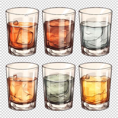 투명 배경 3d 렌더링에 유리 프리미엄 Psd 파일