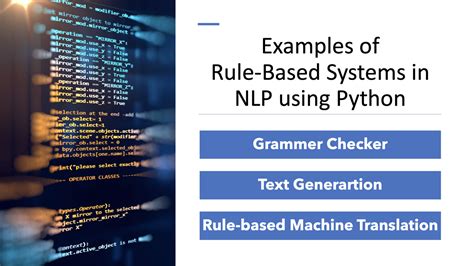 Examples Of Rule Based System In Nlp Using Python