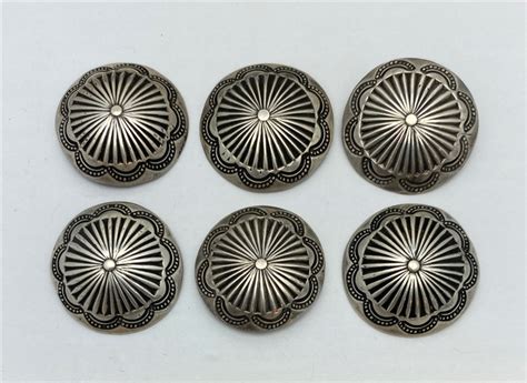 Lot Detail Native American Silver Buttons