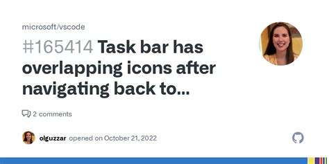 Task Bar Has Overlapping Icons After Navigating Back To Notebook Tab · Issue 165414 · Microsoft