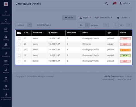 Magento 2 Admin Action Logs Admin Activity Report Extension WebKul