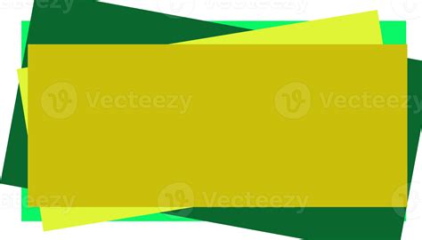Abstract Technology Background With Overlapping Green And Yellow Layers Geometric Shapes