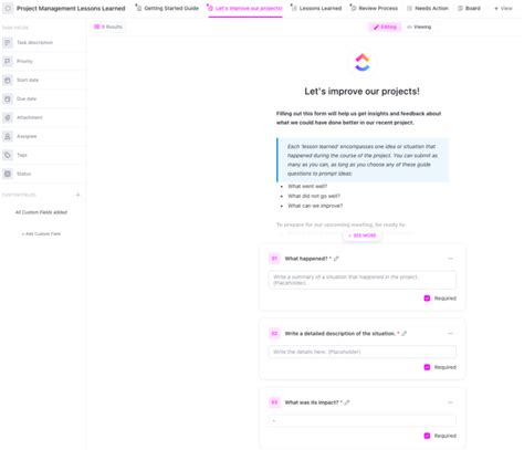 10 Free Lessons Learned Templates And Examples Excel And Clickup