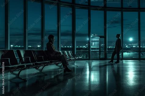 Airport Airplane Fly Terminal An Aerodrome With Extended Facilities For Commercial Air