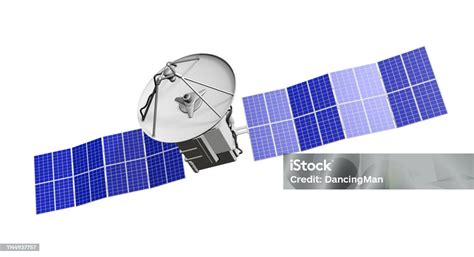 투명 한 흰색 배경에 고립 된 거 대 한 태양 전지 패널 우주 위성의 산업 그림3d 그림 0명에 대한 스톡 사진 및 기타 이미지 0명 3차원 형태 궤도 Istock