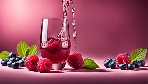 Raspberry Crying Next To A Raspberry Juice Premium Ai Generated Image Raspberry Crying Next To A Raspberry Juice Premium Ai Generated Image