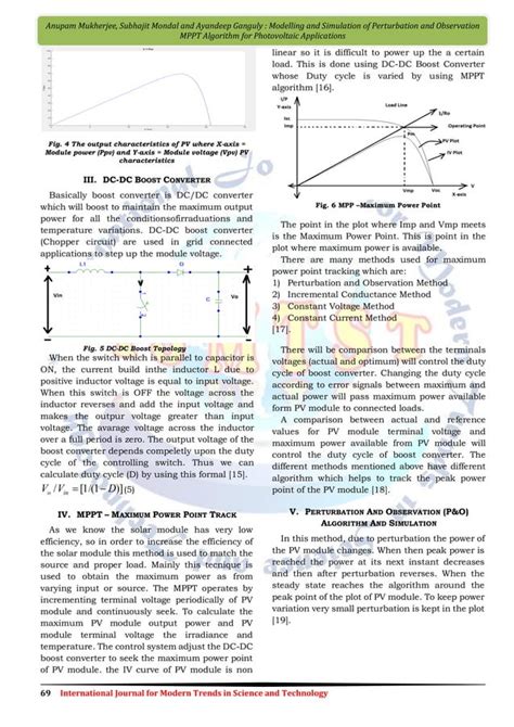Modelling And Simulation Of Perturbation And Observation Mppt Algorithm For Photovoltaic