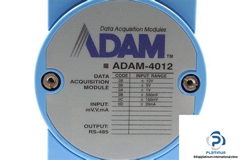 Advantech Adam 4012 De Analog Input Module Platinum International