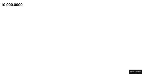 React Number Counter Examples CodeSandbox