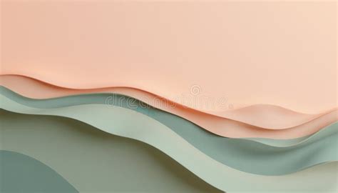 Analog Fade Lines From Peach Blush To Sage Dusk Paper Crease Shadow