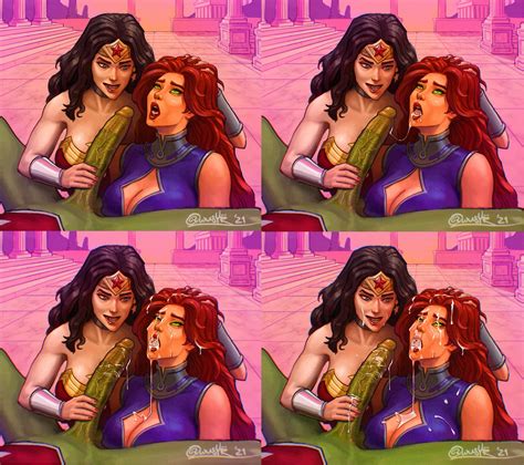 Collage Starfire And Wonder Woman Commission By Owusyr Hentai Foundry