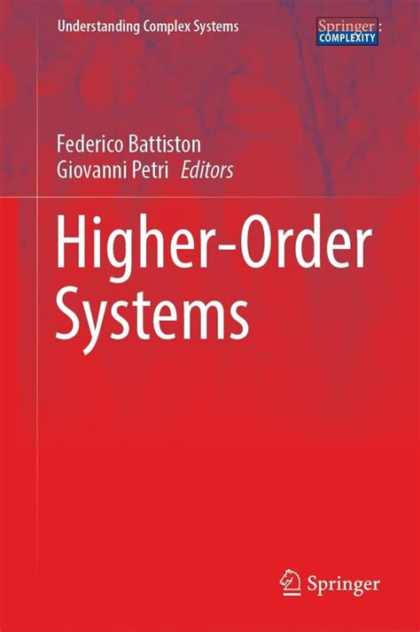 Understanding Complex Systems Higher Order Systems Ebook 9783030913748 Boeken