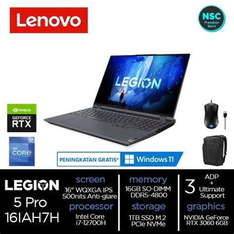 Jual Lenovo Legion Pro Iah H Nid Core I H Gb Tb Rtx W Di Seller Hardware Com