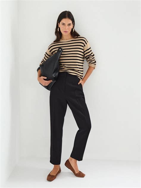 Pantalon Taille Haute Mo Fashion Noir Femme 22 99€ Kiabi