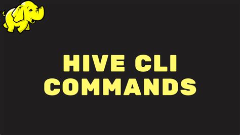Hive CLI Command Learnomate Technologies