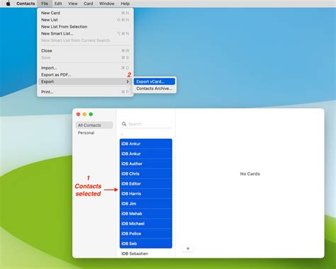 How To Export One Multiple Or All Your Mac Contacts