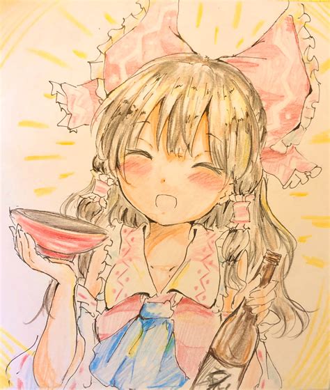 Hakurei Reimu Touhou Drawn By Orya Danbooru