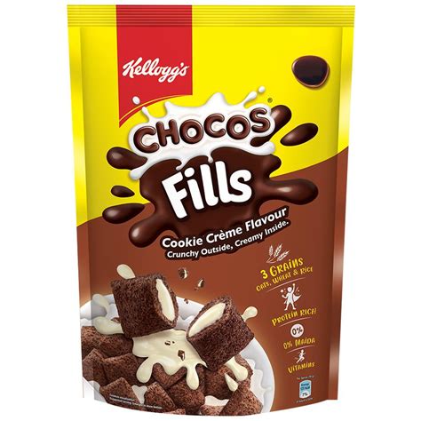Kellogs Chocos Fills Cookie Creme 250gm Vrinda Super Mart