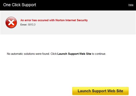 An Error Has Occurred With Norton Internet Security Techyv Com