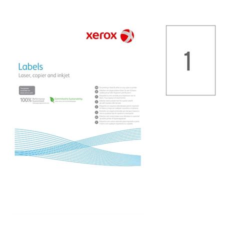 Етикети Xerox 210x297 Mm А4 100 л 1 етик