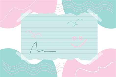 Paper Notes On Cute Background Vector Art At Vecteezy