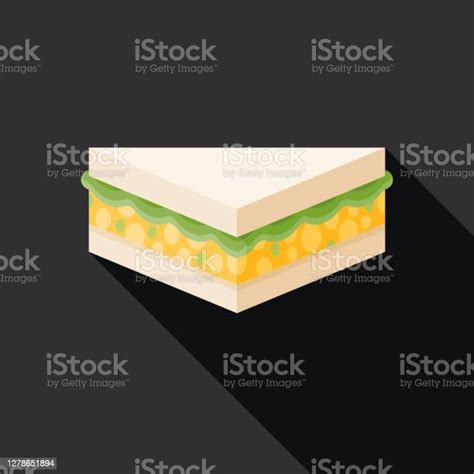 Tamago Sando Jepang Konbini Sandwich Ikon Ilustrasi Stok Unduh Gambar