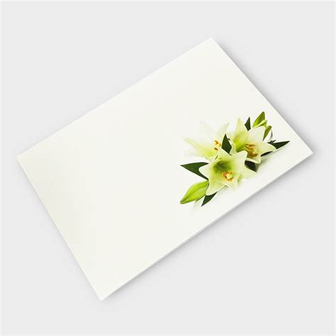 Florists Message T Cards Lilies Message Cards For Flowers And Tributes