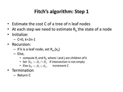 Ppt Parsimony Based Algorithms For Phylogenetic Tree Construction Powerpoint Presentation Id