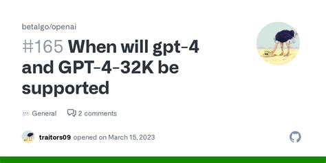 when will gpt 4 and gpt 4 32k be supported · betalgo openai