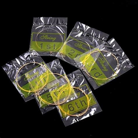 Amn10 Metal Steel Acoustic Guitar Strings 010 Set 010 047 Folk Brass