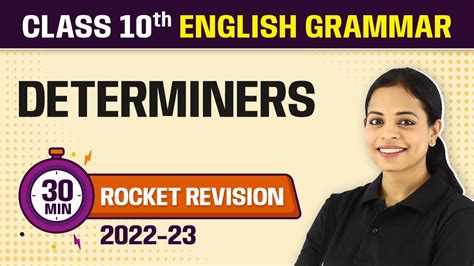 Determiners 30 Minutes Revision Class 10 English Grammar Youtube