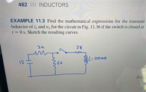 solved example 11 3 find the mathematical expressions for