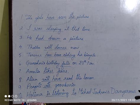 Tense Eng Grammar Assignment Teachmint