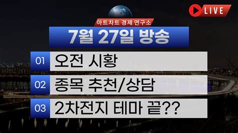 7월27일 라이브 영상 두산에너빌리티 Hlb포스코홀딩스 지오릿에너지 에코프로 금양 삼성중공업 포스코dx 포스코엠텍 현대로템 두산에너빌리티 Posco