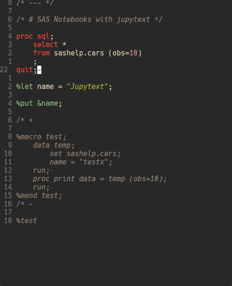 Sas Light Script Issue · Issue 1049 · Mwoutsjupytext · Github