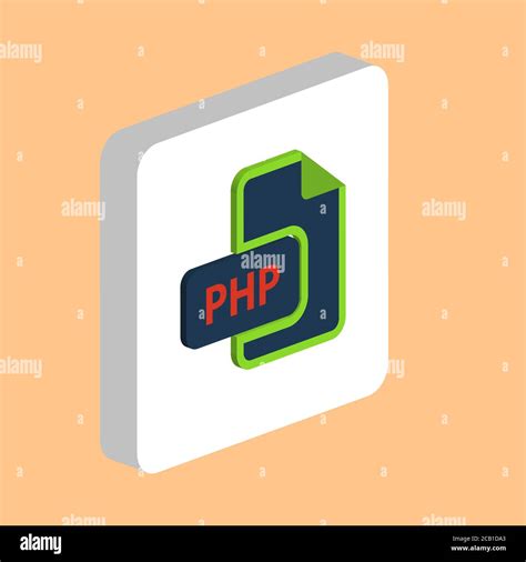 Php Document Simple Vector Icon Illustration Symbol Design Template For Web Mobile Ui Element