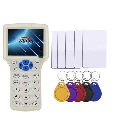 Rfid 복사기 스티커 사원증 칩 태그 휴대용 카드 리더기 전자 키 영어 리더 주파수 Lcd 스크린 Usb 티몬