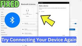 Fix Windows 11 Bluetooth Error Try Connecting Your Device Again Murugan S Mp3 Mp4 Download