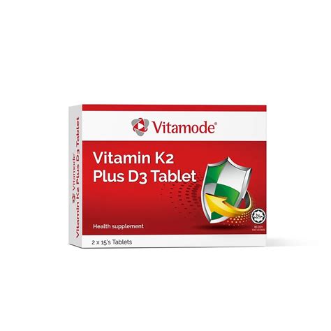 Vitamode Vitamin K2 Plus D3 Tablets 30s Shopee Malaysia