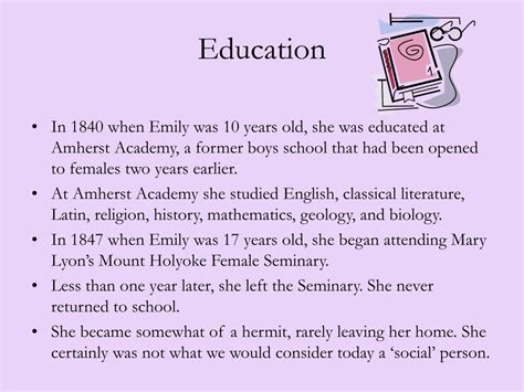 Ppt Emily Dickinson A Biography Powerpoint Presentation Free Download Id5456870