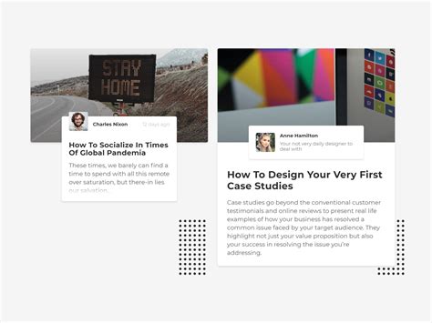 Blog Post UI Example By Nikita Kutsyi On Dribbble